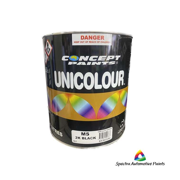 Concept Paints Unicolour MS 2K Black / 2-Pack Black 4lt - Spectra ...