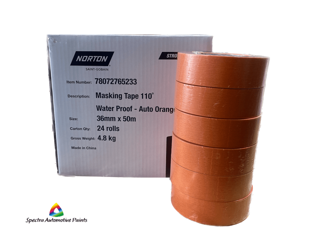 Norton High Temperature Masking Tape Automotive 6 ROLLS 36mm. WRAPPING ...