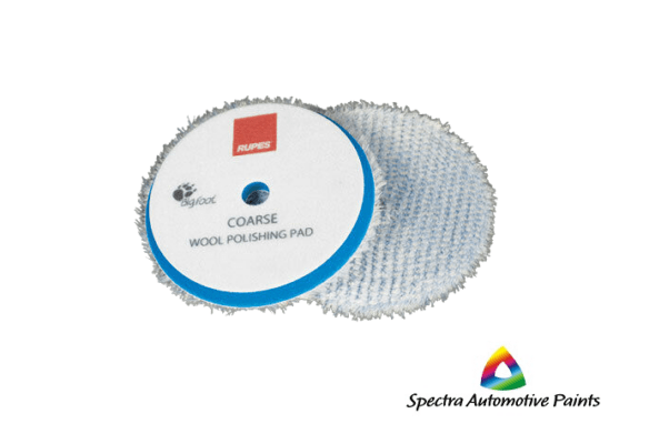 Rupes Bigfoot Blue Coarse Wool 180mm Polishing Pad. 9.BW180H. Hook And ...