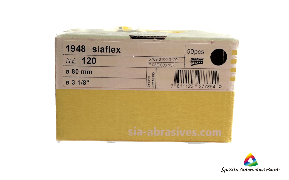 SIA 1948/1950 Siaspeed 120g Velcro No Hole Abrasive Sanding Discs 80mm ...