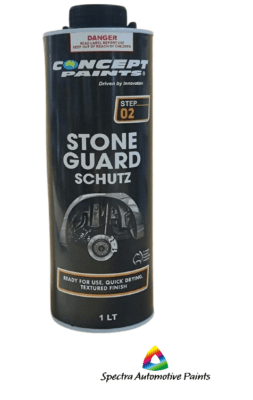 Concept Paints Stone Guard BLACK 1K Schutz Spray On 1LT. Black Stone ...
