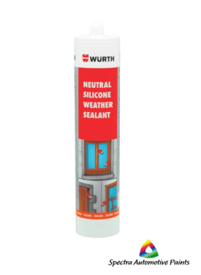 Wurth Neutral Silicone Weather Sealant Black, 300ml. - Spectra Paints