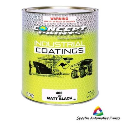 Concept Paints QD Enamel MATT BLACK 4LT, Quick Dry Enamel, Industrial ...