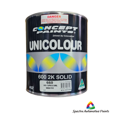 Concept Paints 660 HS Special White (2K) 4lt 2:1 - Spectra Paints