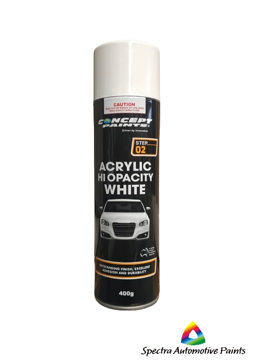 Concept Paints Acrylic White Spraycan, Aerosol 400g - Spectra Paints