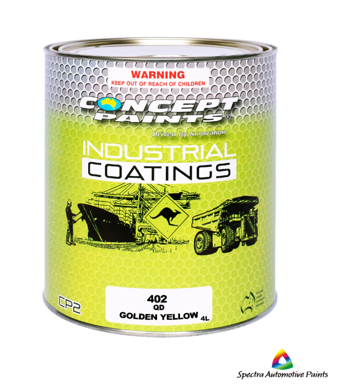 Concept Paints QD Enamel GOLDEN YELLOW 4LT, Quick Dry Enamel ...