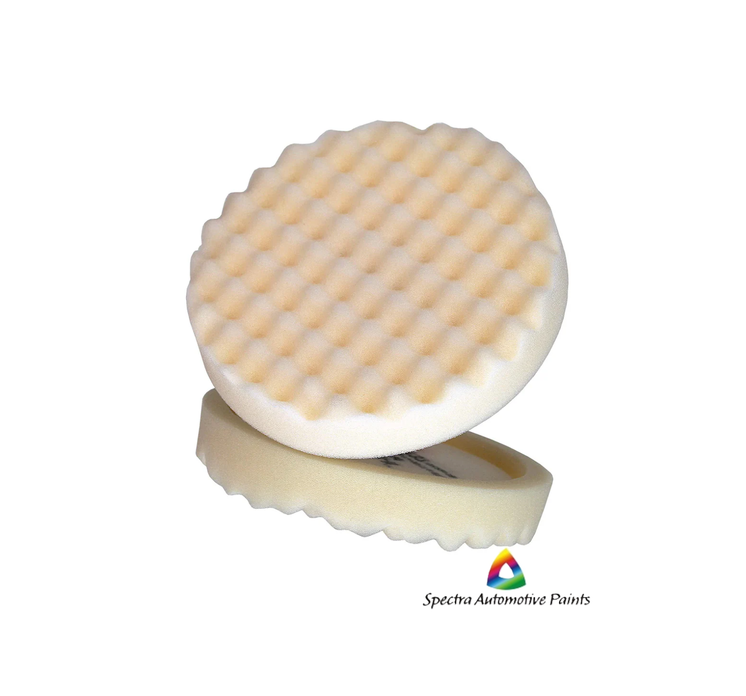 3M 05737 White Waffle Foam Compounding Pad 203mm. - Spectra Paints